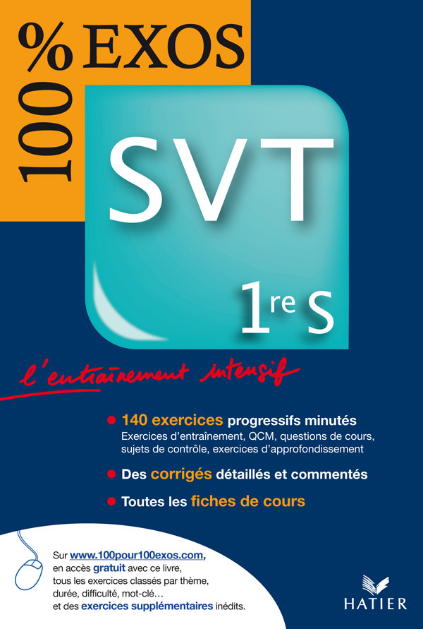100 % Exos SVT 1re S - - Pascale Curutchet, Anne Cynober, Hélène Hervé (EAN13 : 9782218933011 ...