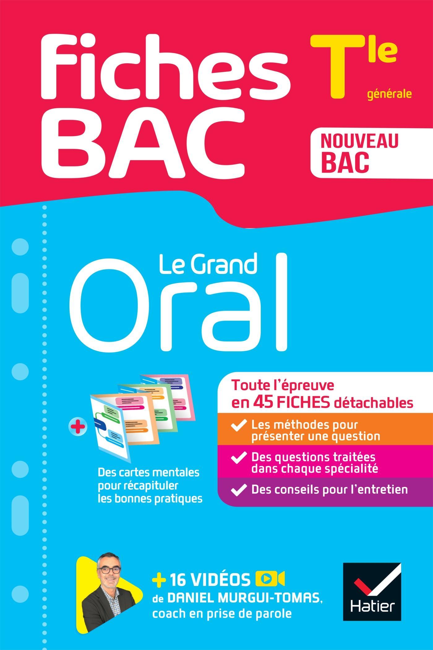 Fiches bac - Le Grand Oral Tle - Bac 2025 - tout le programme en fiches ...