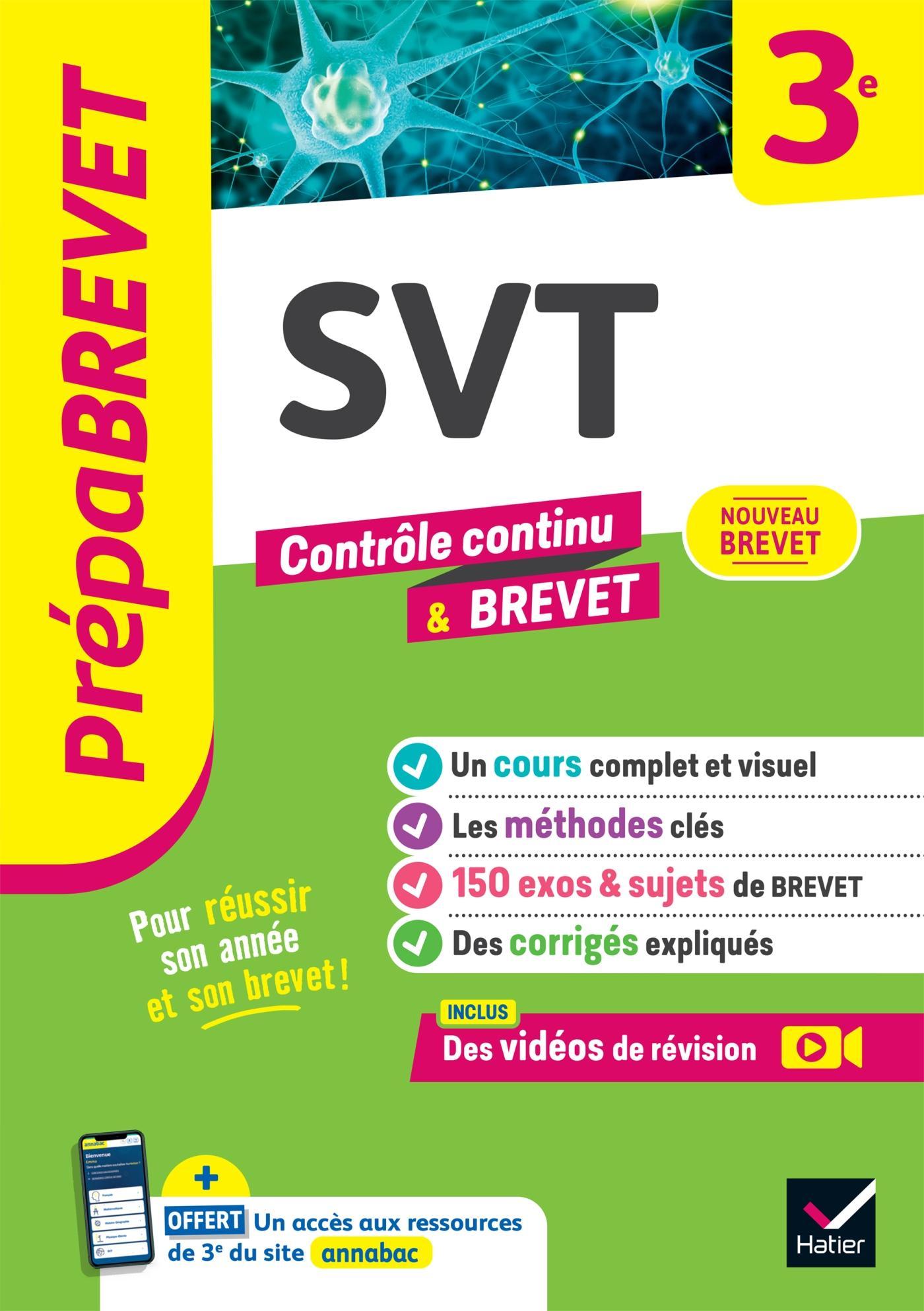 Prépabrevet - SVT 3e - Brevet 2025 - cours, méthodes & sujets de brevet corrigés - Fabien Madoz ...